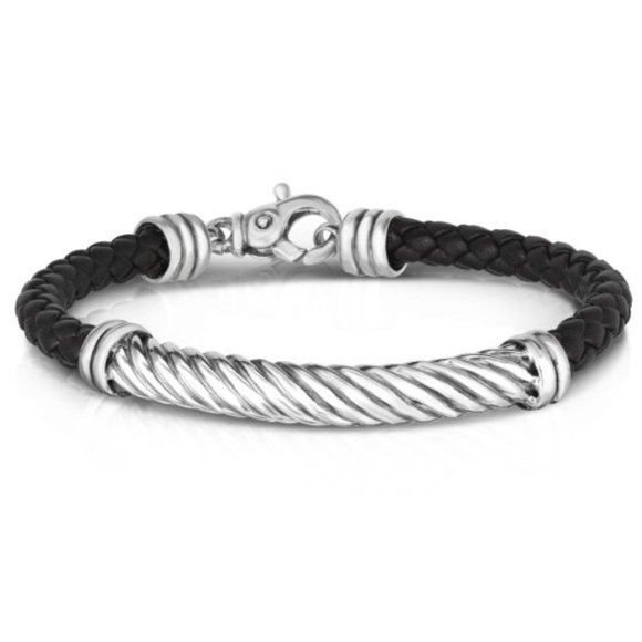 Accessories | Sterling Silver 825 Round Twisted Rope Bracelet | Poshmark